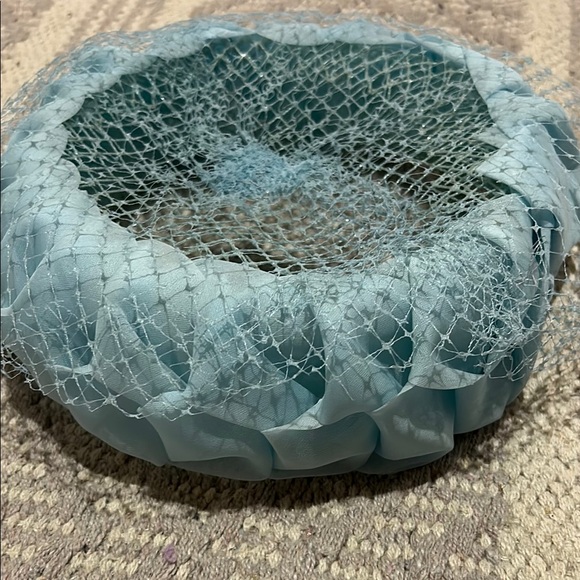 Accessories | Vintage Baby Blue Hair Piecehat | Poshmark